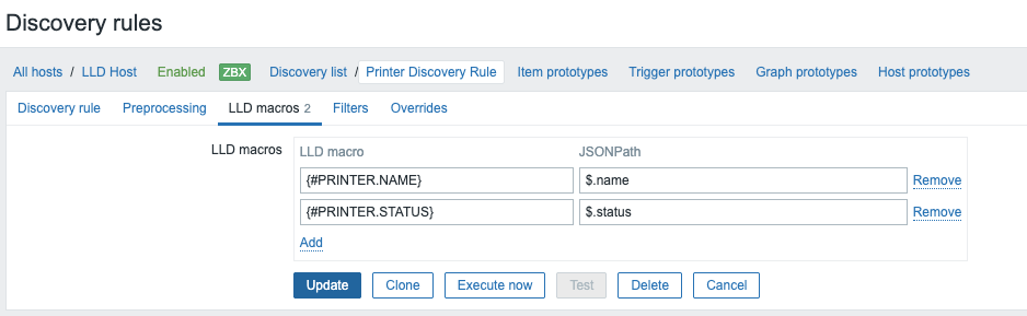Dependent LLD - Zabbix Book
